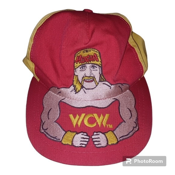 Wcw | Accessories | Wcw Hulk Hogan Snapback Vintage 9s Rare Wrestling ...